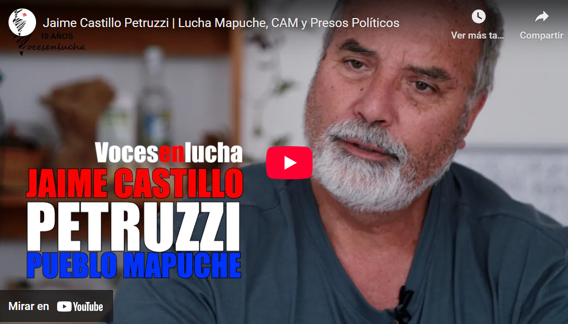 Jaime Castillo Petruzzi | Lucha Mapuche, CAM y Presos Políticos | www ...